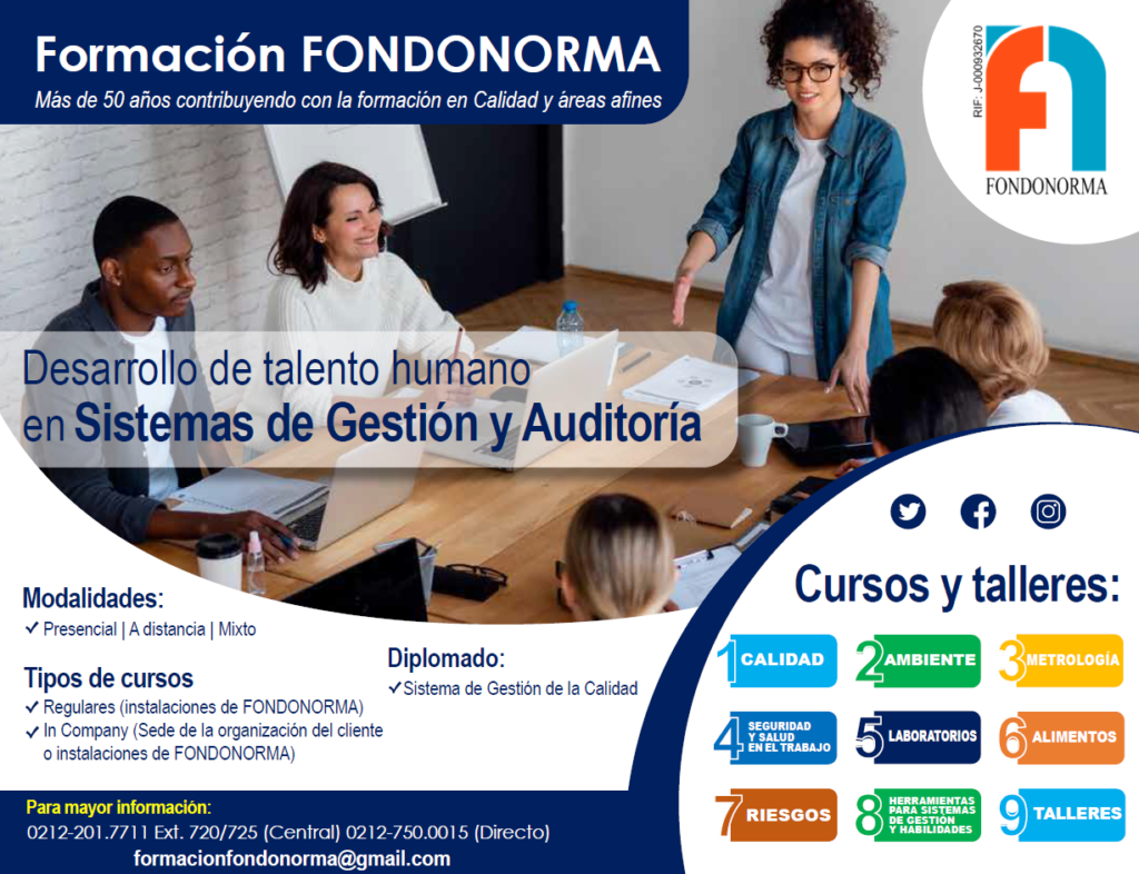 Catálogo de Formaciones – Fondonorma